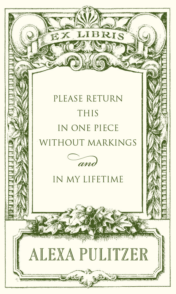 Customizable 'Please Return' Bookplate – Alexa Pulitzer
