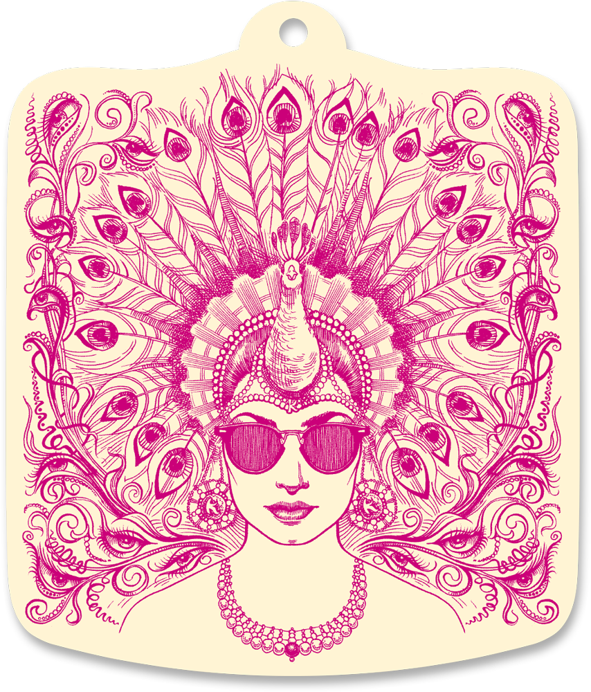 Peacock Madame Ornament – Alexa Pulitzer
