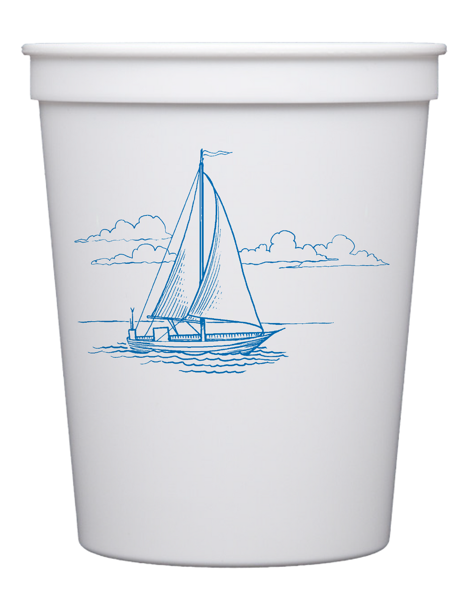 Customizable Sailboat 16oz Cups – Alexa Pulitzer
