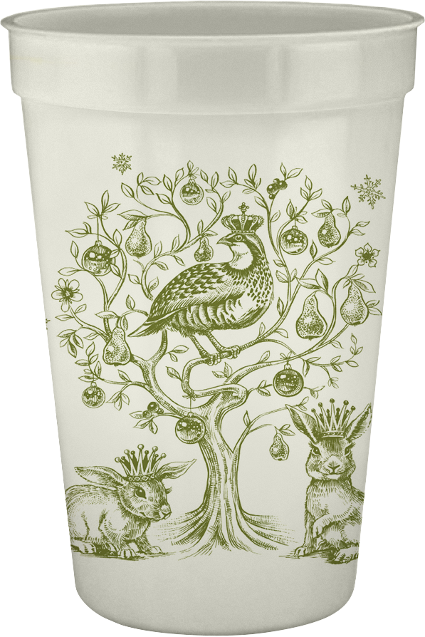 Partridge in a Pear Tree 16oz Pearlized Cups – Alexa Pulitzer