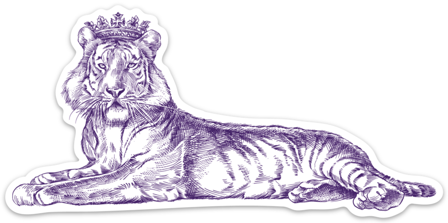 Royal Tiger (Purple) Decal – Alexa Pulitzer